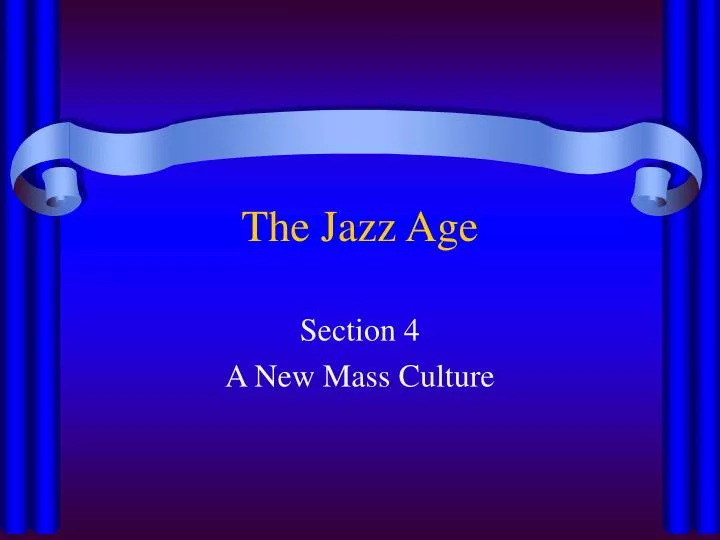 PPT - The Jazz Age PowerPoint Presentation, free download - ID:4479104