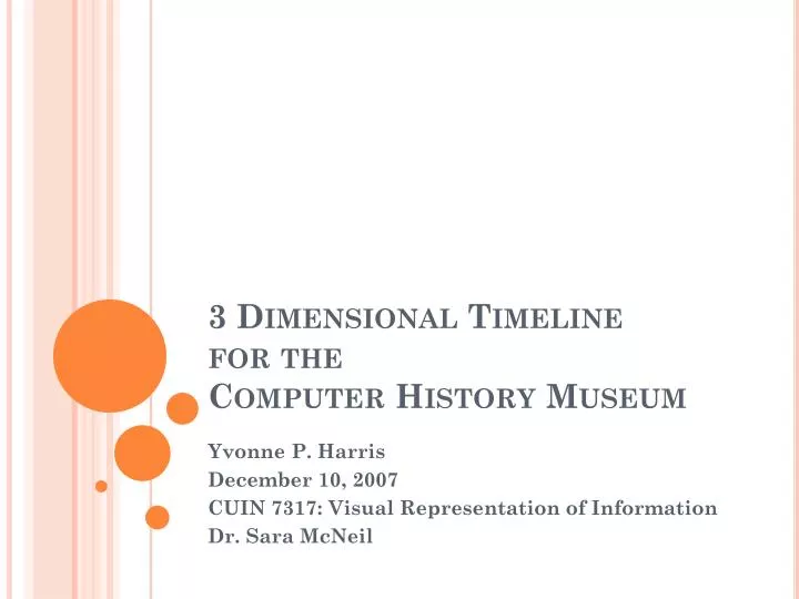 PPT - 3 Dimensional Timeline for the Computer History Museum PowerPoint ...