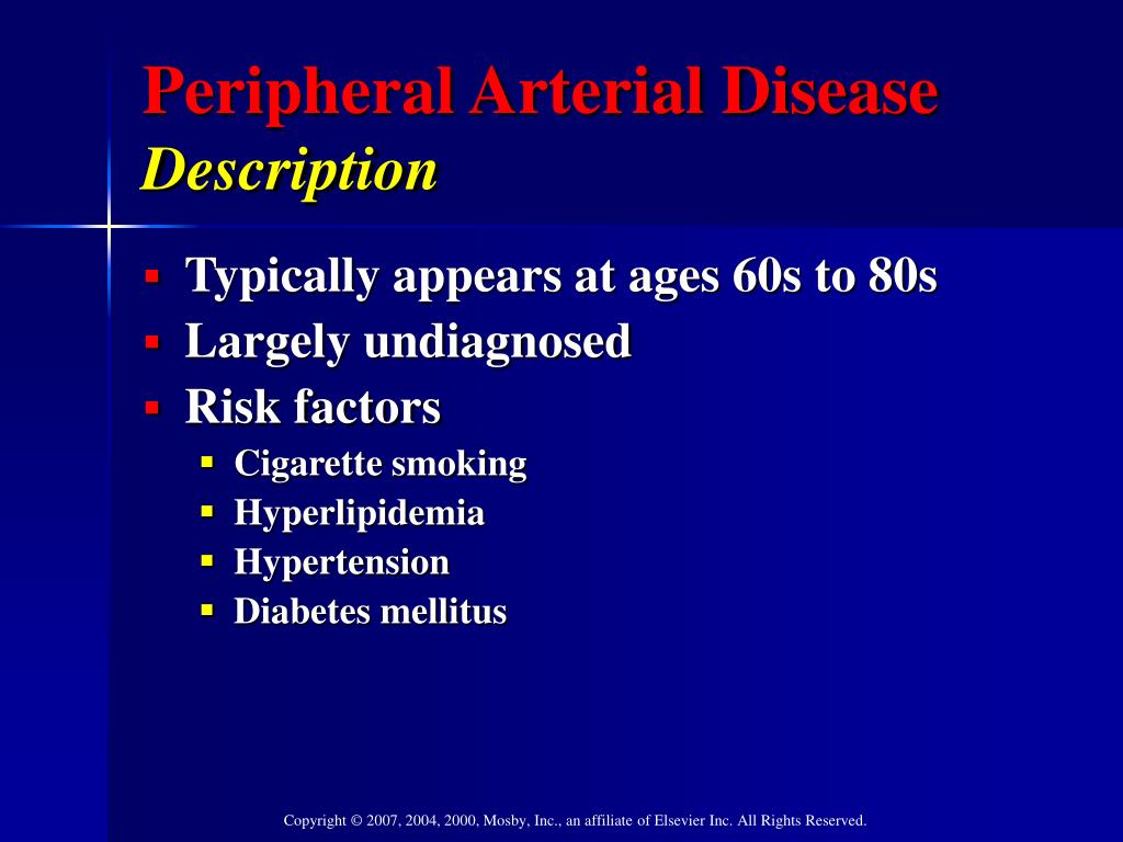 PPT - Focus on Peripheral Arterial Disease of the Lower Extremities ...