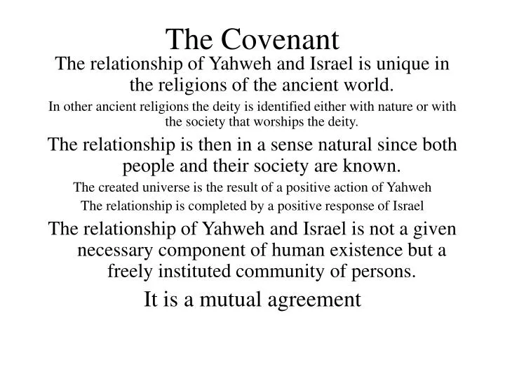 PPT - The Covenant PowerPoint Presentation, free download - ID:4481148