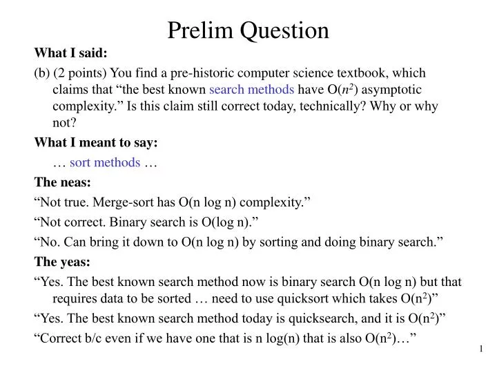 PPT - Prelim Question PowerPoint Presentation, free download - ID:4482483