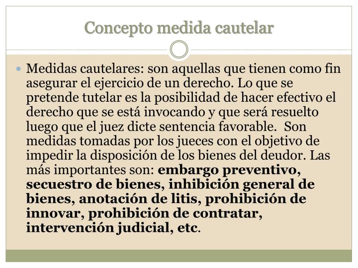 PPT - MEDIDAS CAUTELARES PowerPoint Presentation - ID:4483727