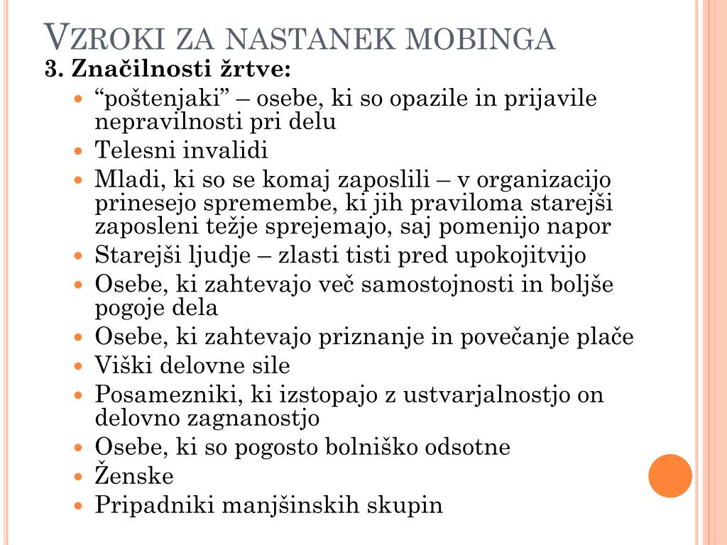 PPT - Mobing – trpinčenje na delovnem mestu PowerPoint Presentation ...