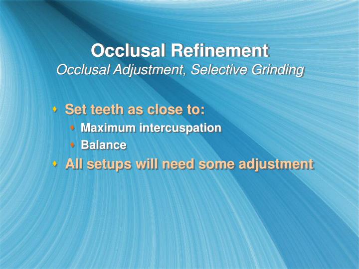 PPT - Setting Posterior Teeth PowerPoint Presentation - ID:4484665