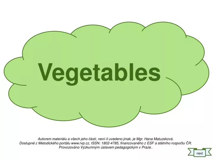 PPT - Vegetables PowerPoint Presentation, free download - ID:4484893