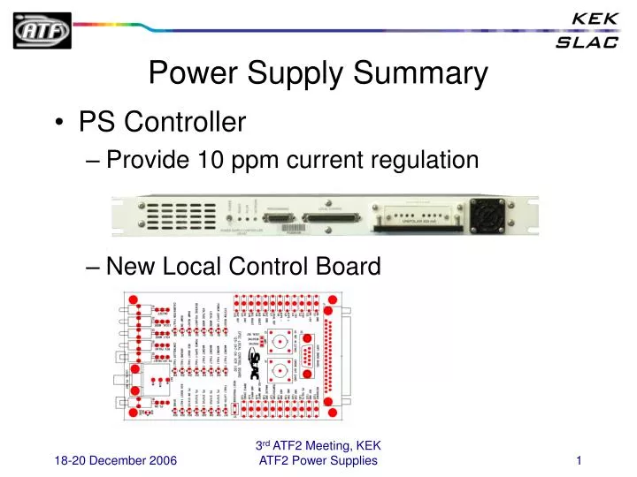 PPT - Power Supply Summary PowerPoint Presentation, free download - ID ...