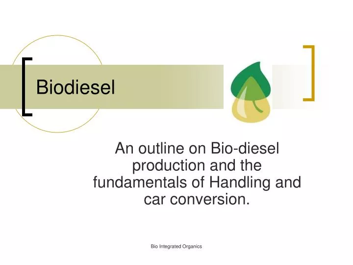 PPT - Biodiesel PowerPoint Presentation, free download - ID:4486821