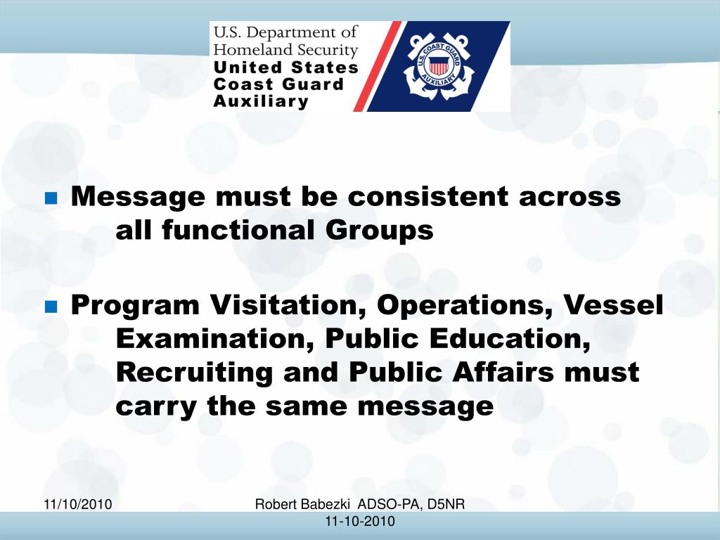 PPT - Public Affairs is Everyone ’ s Job in the Coast Guard Auxiliary ...