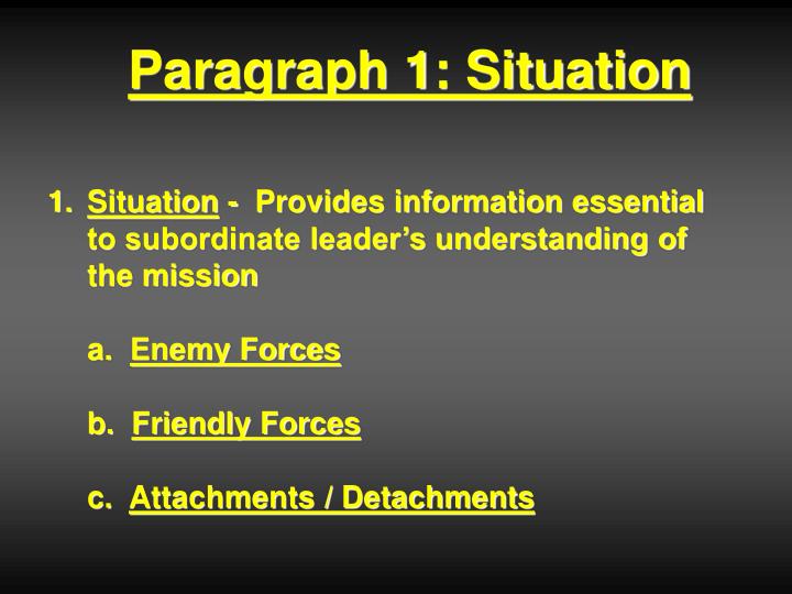 PPT - OPERATIONS ORDER (SMEAC) UT1(SCW) Godfrey PowerPoint Presentation ...