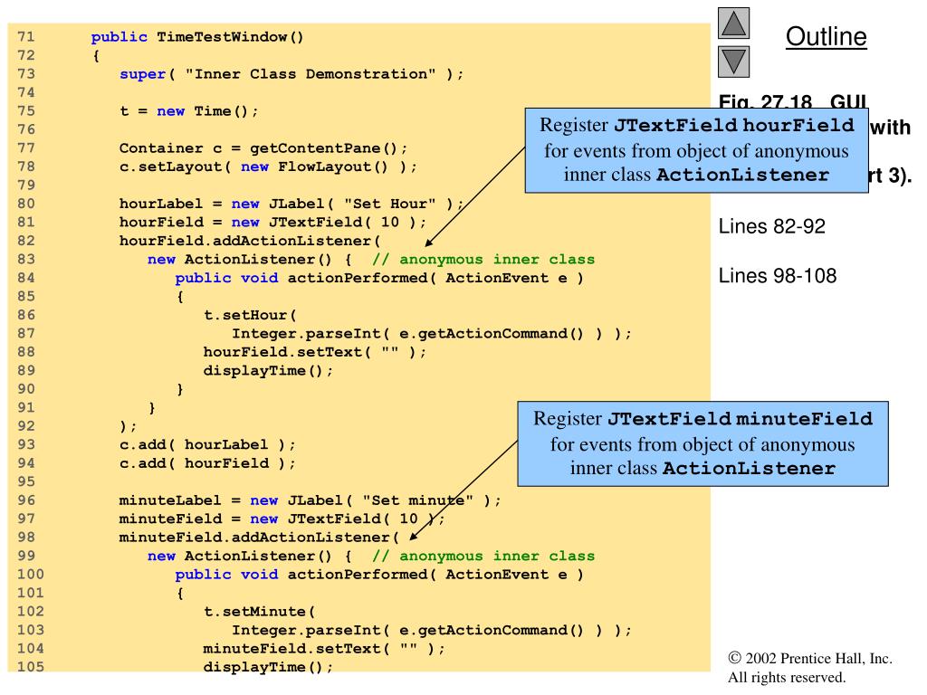 PPT - Chapter 27 – Bonus Chapter: Introduction to Java 2 Programming ...