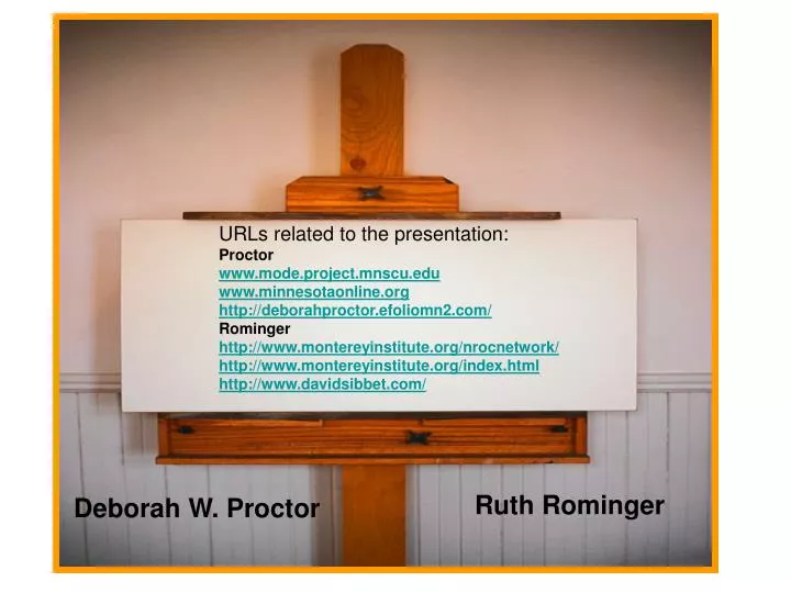 PPT - Deborah W. Proctor PowerPoint Presentation, free download - ID ...