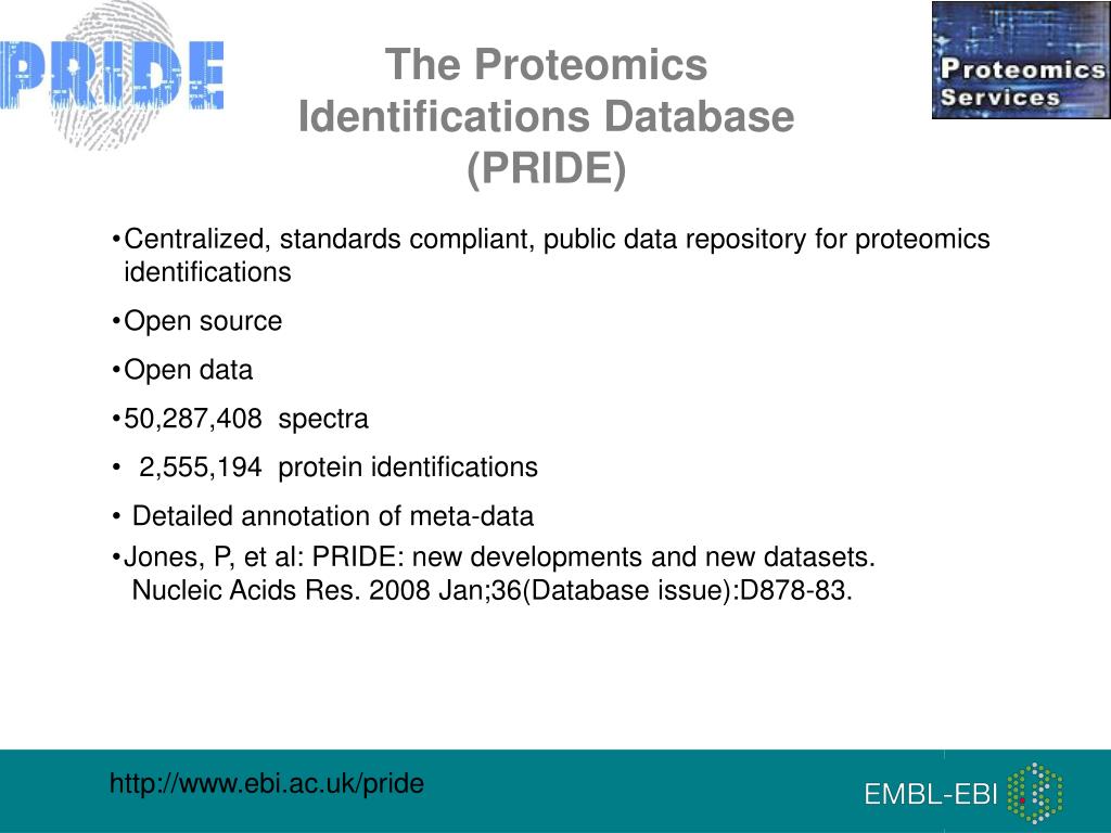Ppt Ebi Proteomics Services Team Standards Data And Tools For