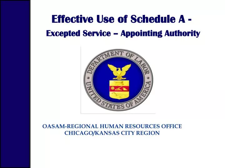 PPT - OASAM-REGIONAL HUMAN RESOURCES OFFICE CHICAGO/KANSAS CITY REGION ...