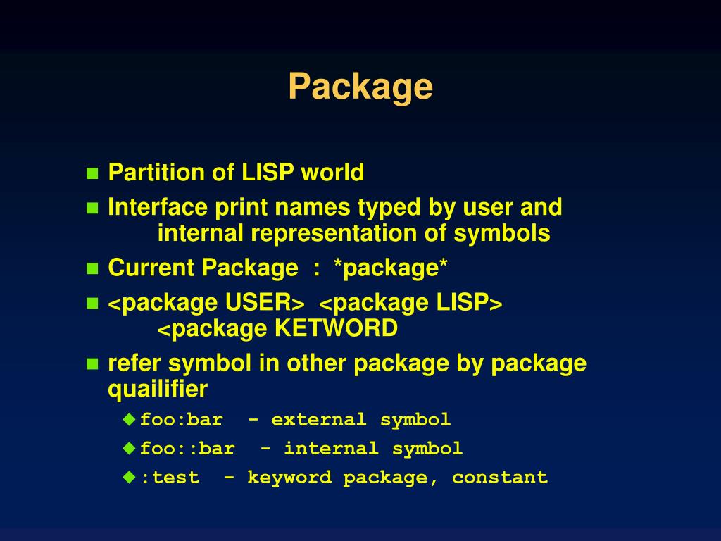 Ppt Symbolic Programming And Lisp Cs570 Lecture Notes By Jin Hyung Kim Computer Science