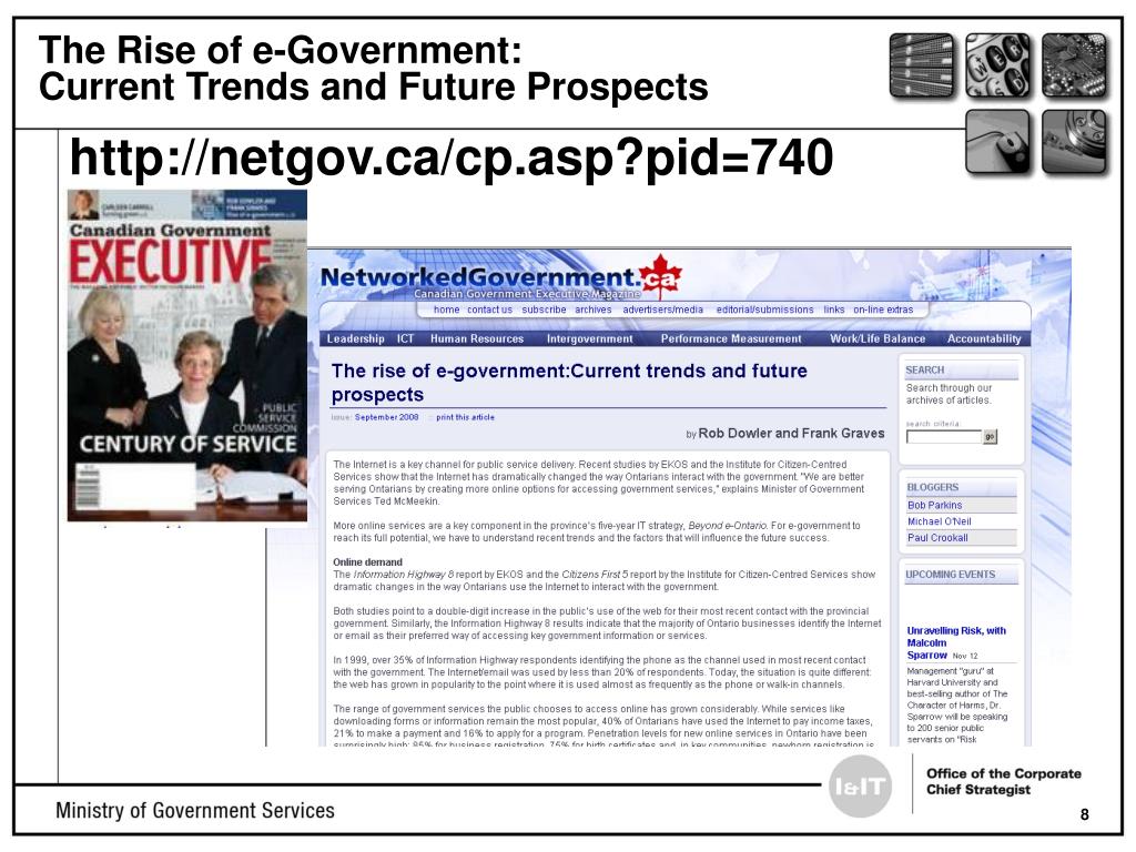 PPT - The Rise of e-Government: Current Trends and Future Prospects ...