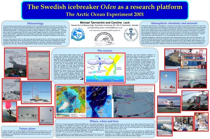 PPT - The Swedish icebreaker Oden as a research platform The Arctic ...