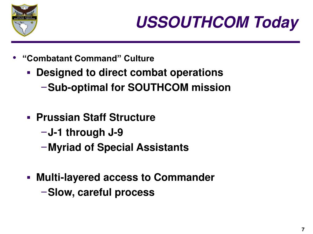 Ppt United States Southern Command Powerpoint Presentation Free