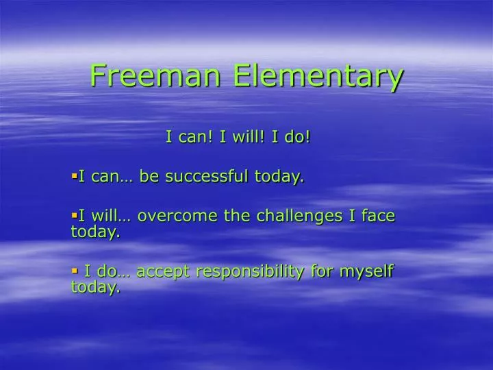 PPT - Freeman Elementary PowerPoint Presentation, free download - ID ...