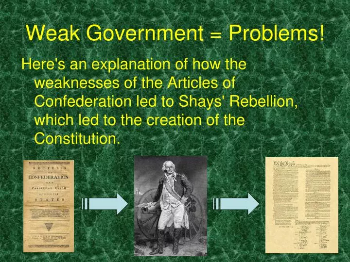 PPT - Weak Government = Problems! PowerPoint Presentation, free ...