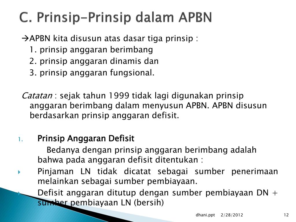 PPT - Anggaran Pendapatan dan Belanja Negara (APBN) PowerPoint ...