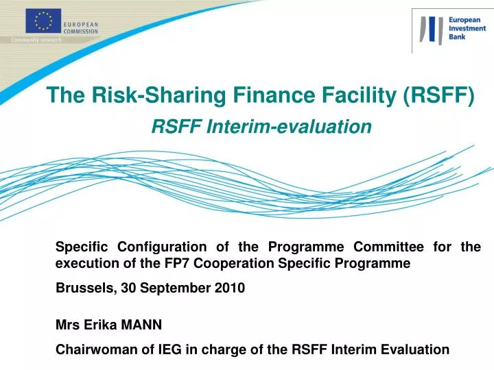 PPT - The Risk-Sharing Finance Facility (RSFF) RSFF Interim-evaluation ...