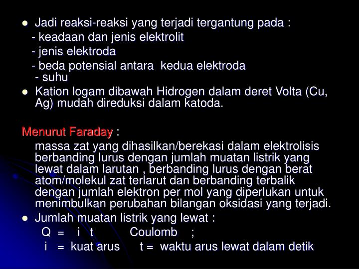 PPT - ELEKTROKIMIA PowerPoint Presentation - ID:4490751