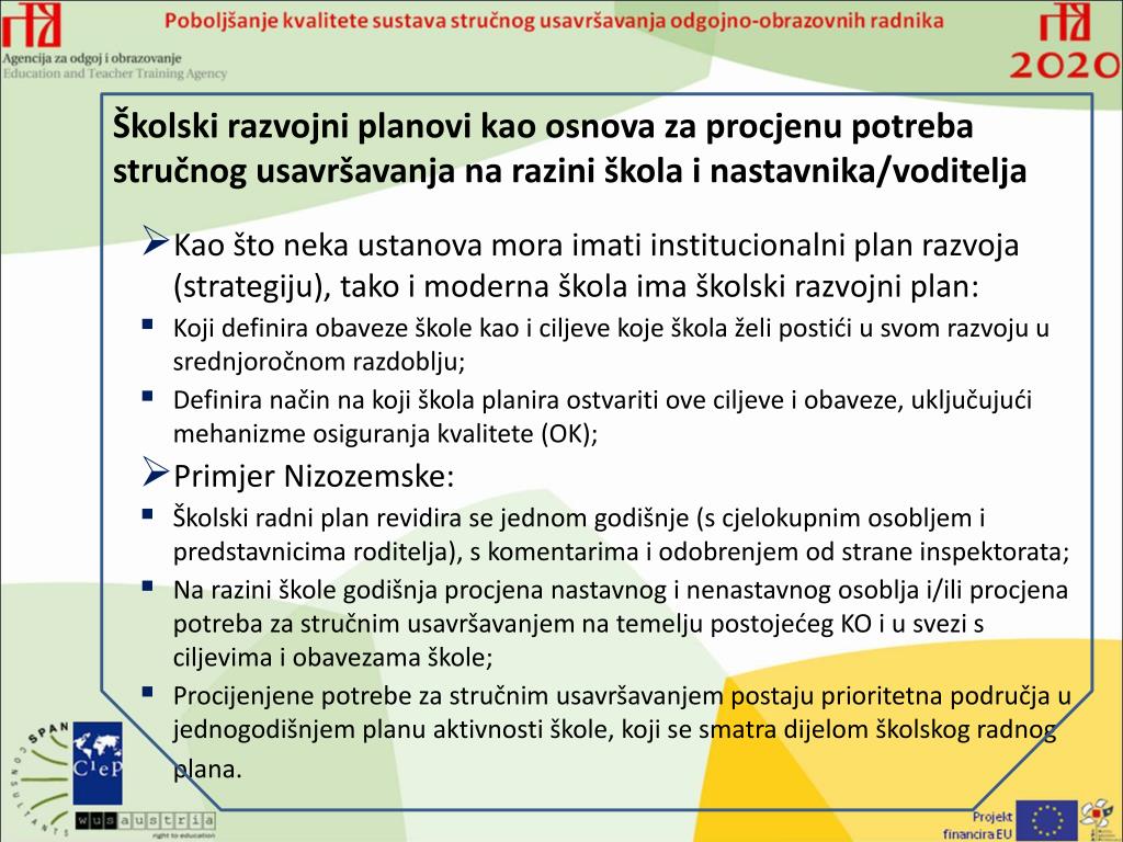 PPT - Kontinuirani profesionalni razvoj nastavnika u europskoj ...