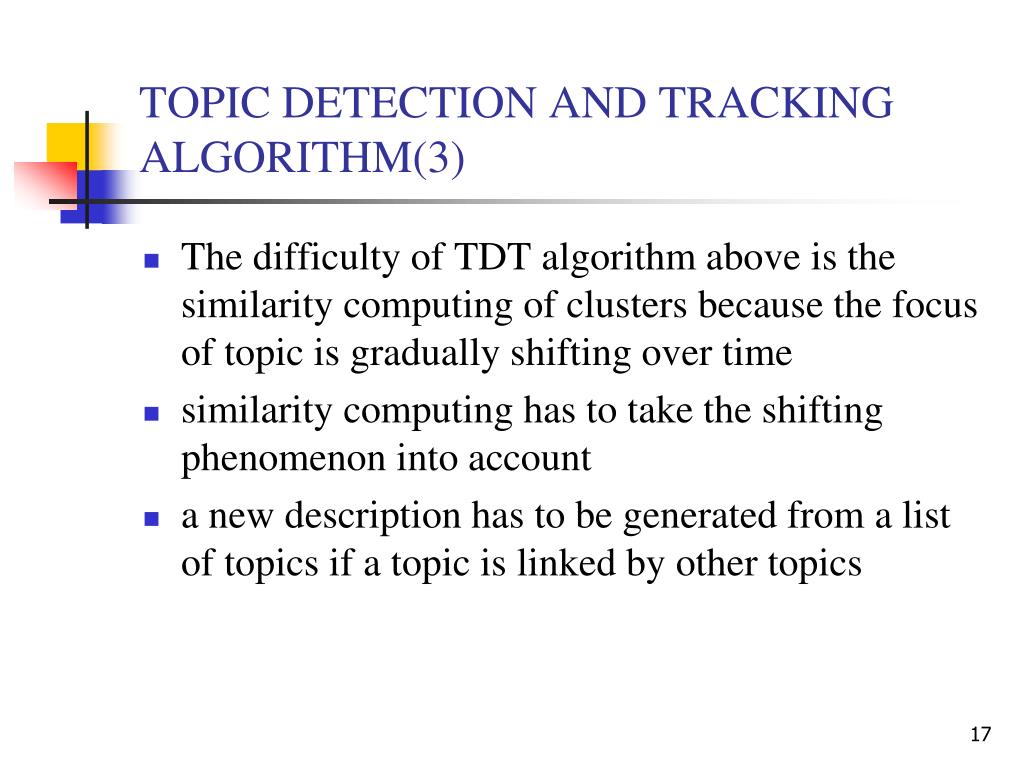 Ppt A Topic Detection And Tracking Method Combining Nlp With Suffix Tree Clustering Powerpoint 9658