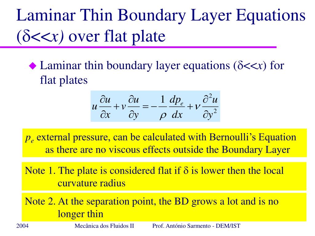 Ppt Boundary Layer Equations Powerpoint Presentation Free Download