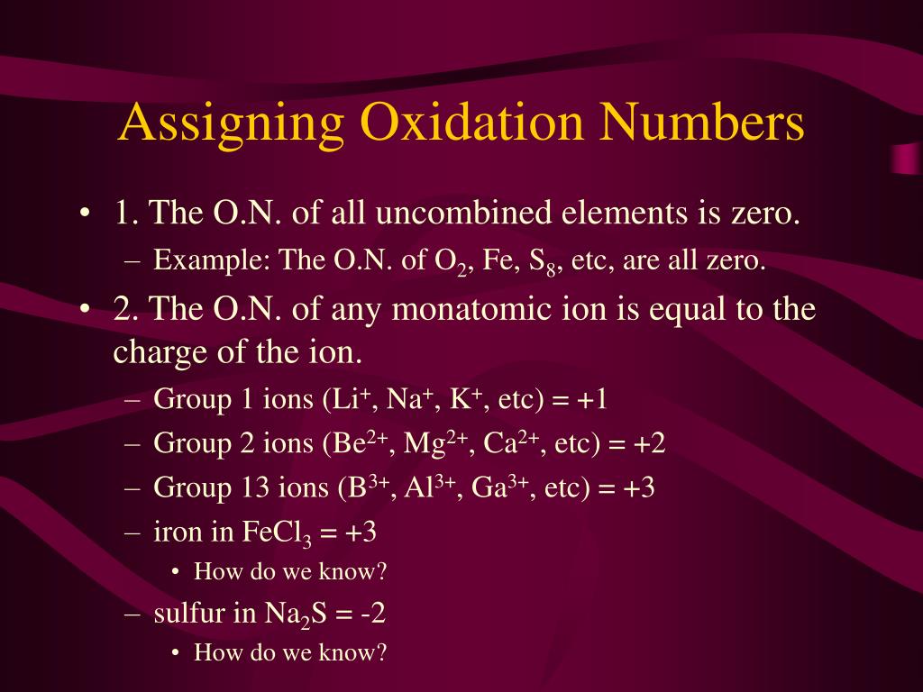 PPT - Oxidation Numbers and Redox Reactions PowerPoint Presentation, free download - ID:4492830