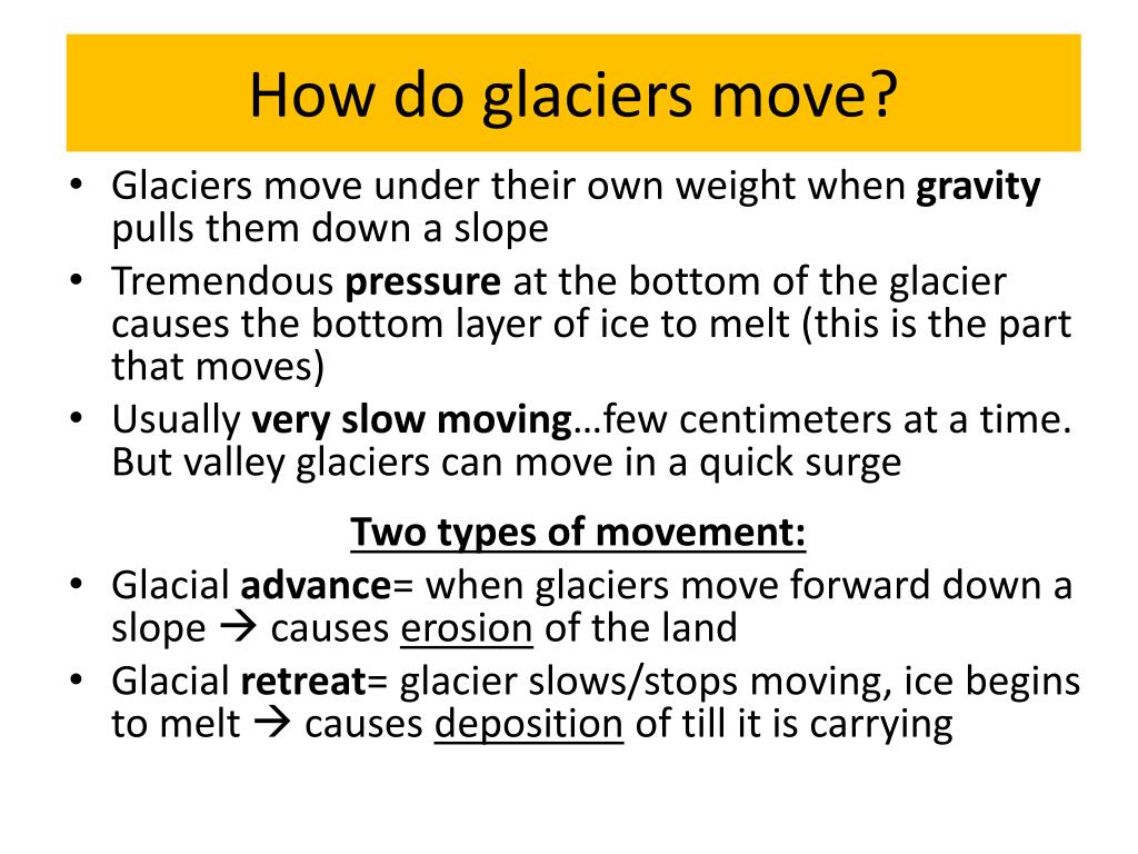PPT - Review of CH 3 Sec 4-6: Glacier, Wave, Wind Erosion & Deposition ...