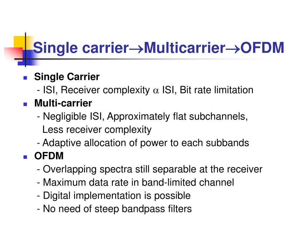 PPT - Single carrier Multicarrier OFDM PowerPoint Presentation - ID:4493984 PPT - Single carrier Multicarrier OFDM PowerPoint Presentation - ID:4493984