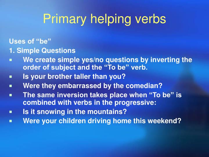 PPT - Auxiliary Verbs PowerPoint Presentation - ID:4494008