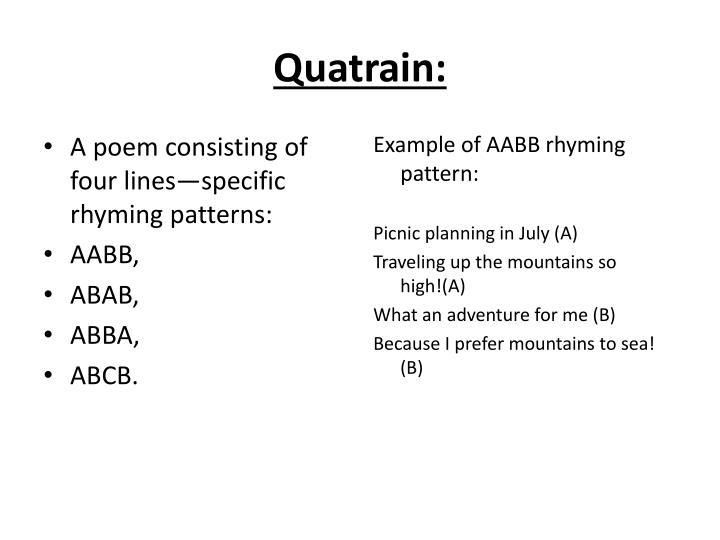 PPT - Types of Poems PowerPoint Presentation - ID:4494368