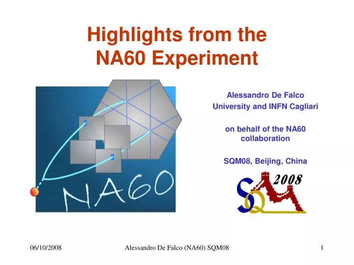 PPT - Highlights from the NA60 Experiment PowerPoint Presentation, free ...