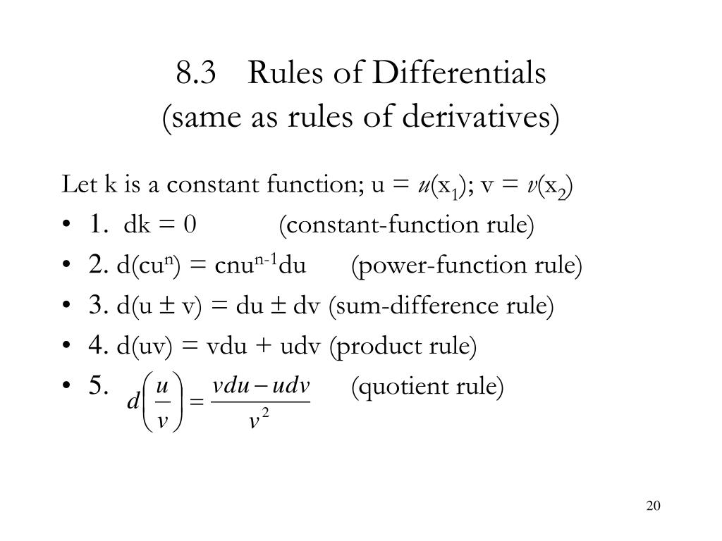 Ppt Ch 8 Comparative Static Analysis Of General Function Models Powerpoint Presentation Id