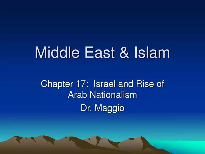PPT - Middle East & Islam PowerPoint Presentation, free download - ID ...