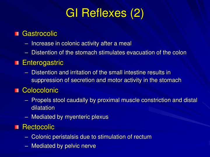 PPT - Gastrointestinal Functions Motility, Nervous Control and Blood ...