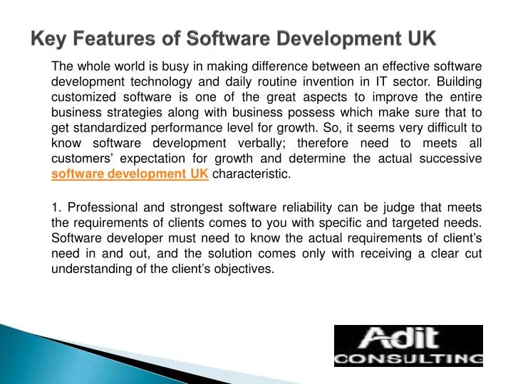 PPT - Key Features of Software Development UK PowerPoint Presentation ...