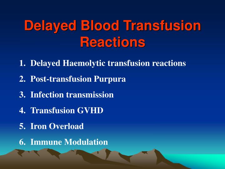 PPT - Blood Transfusion Reactions Haemovigilance Serious Hazards of ...