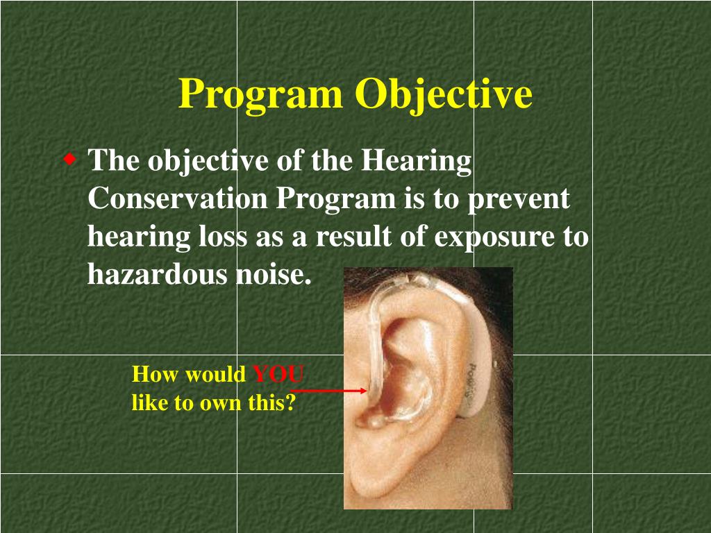 Ppt Hearing Conservation Program Powerpoint Presentation Free