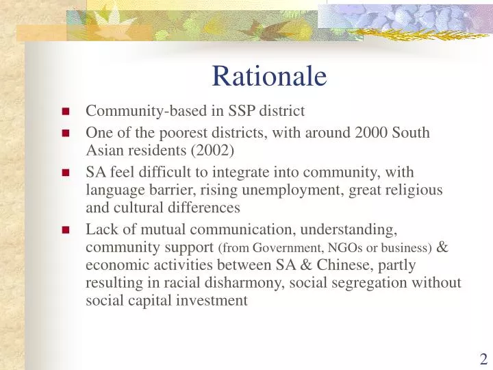 PPT - Rationale PowerPoint Presentation, free download - ID:4497700