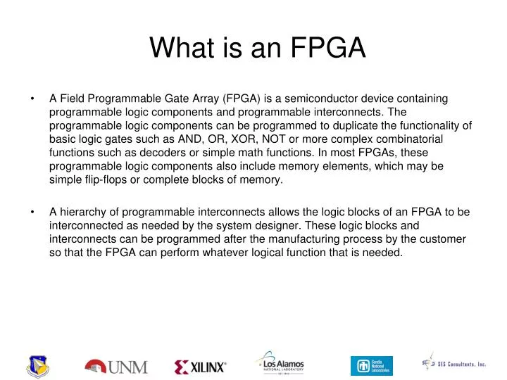 PPT What Is An FPGA PowerPoint Presentation Free Download ID 4497785