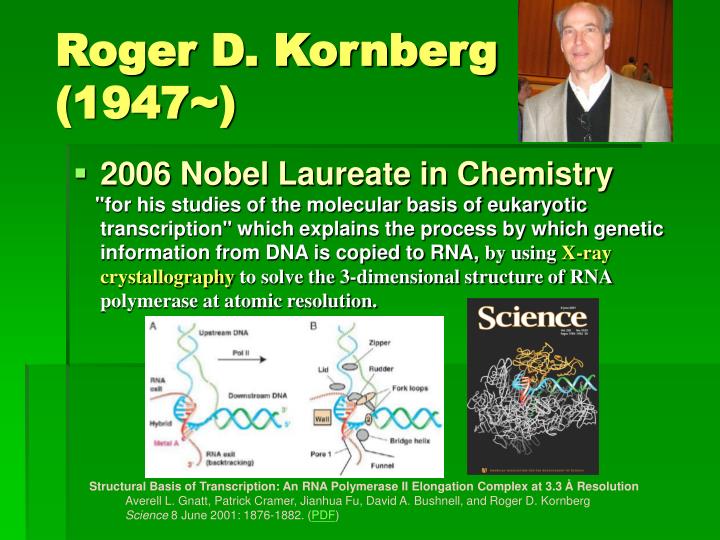 PPT - Nobel Laureates contributing to X-ray, diffraction and ...