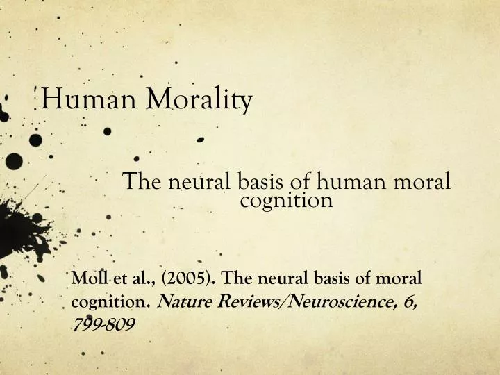 PPT - Human Morality PowerPoint Presentation, free download - ID:4498771