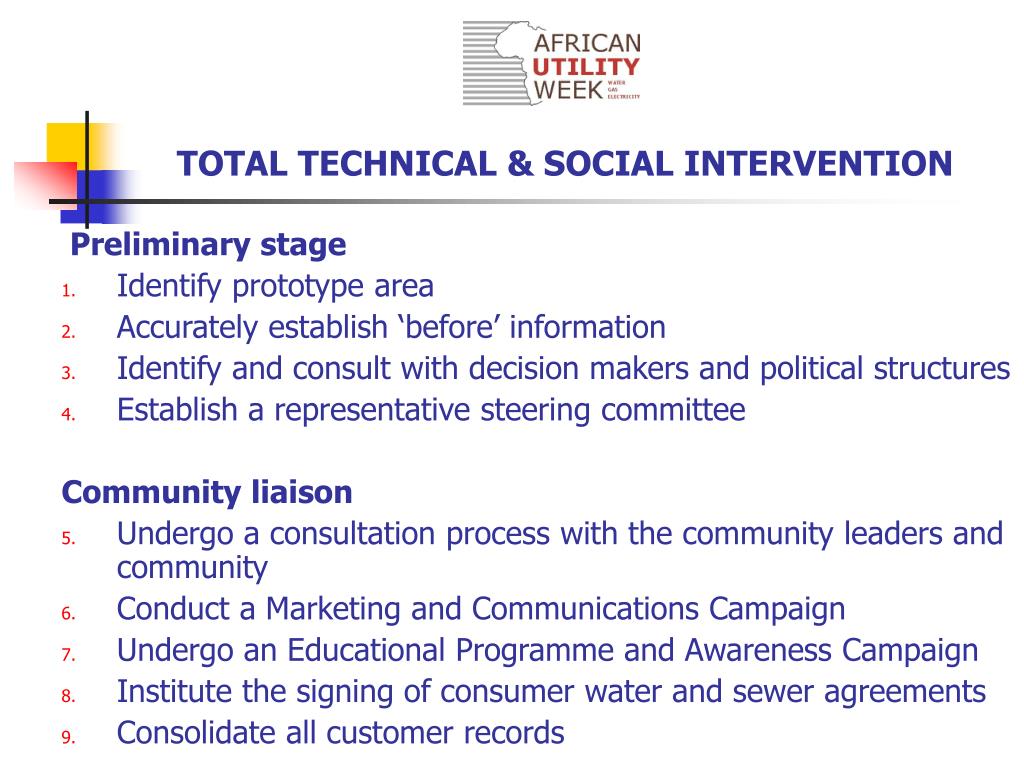 PPT - Operation Gcin’amanzi (OGA) – Overview of the Technical, Social ...