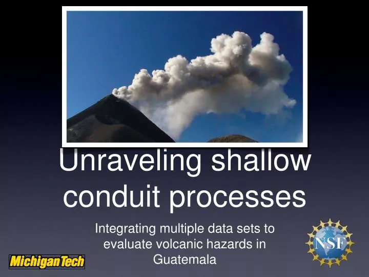PPT - Unraveling shallow conduit processes PowerPoint Presentation ... PPT - Unraveling shallow conduit processes PowerPoint Presentation ...