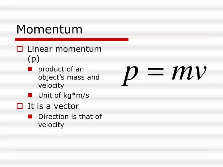 PPT - Momentum PowerPoint Presentation, free download - ID:4499653