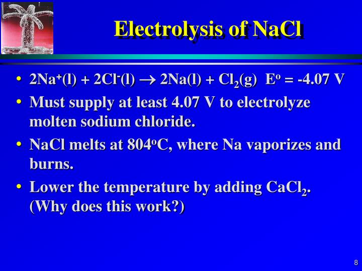 PPT - 17.7-8 Electrolysis & Applications PowerPoint Presentation - ID ...