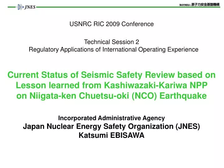 PPT - A. Nuclear Safety Regulation in Japan PowerPoint Presentation ...
